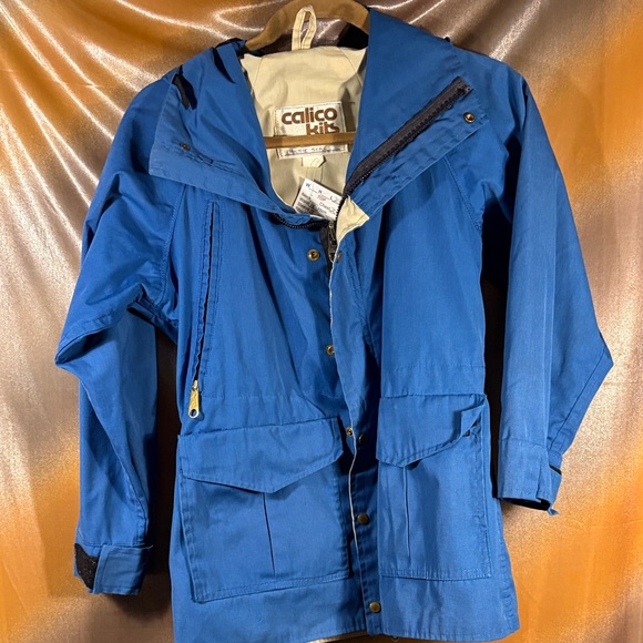calico kits | Jackets & Coats | Vintage 8s Calico Kits Blue Jacket With ...